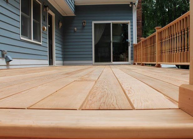 Building A Natural Wood Deck in Basking Ridge, NJ