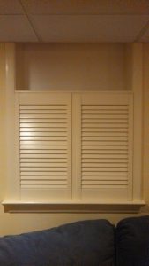 Faux Basement Window Installation - Monks Home Improvements